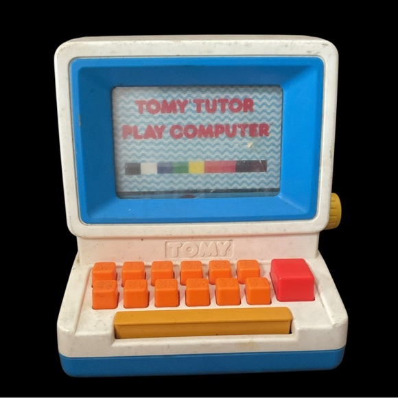 Tomy | Toys | Vintage 98s Tomy Tutor Toy Computer Pc Desktop Computer ...